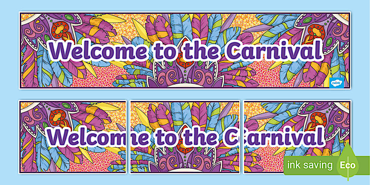 Welcome to the Carnival Banner (Teacher-Made) - Twinkl