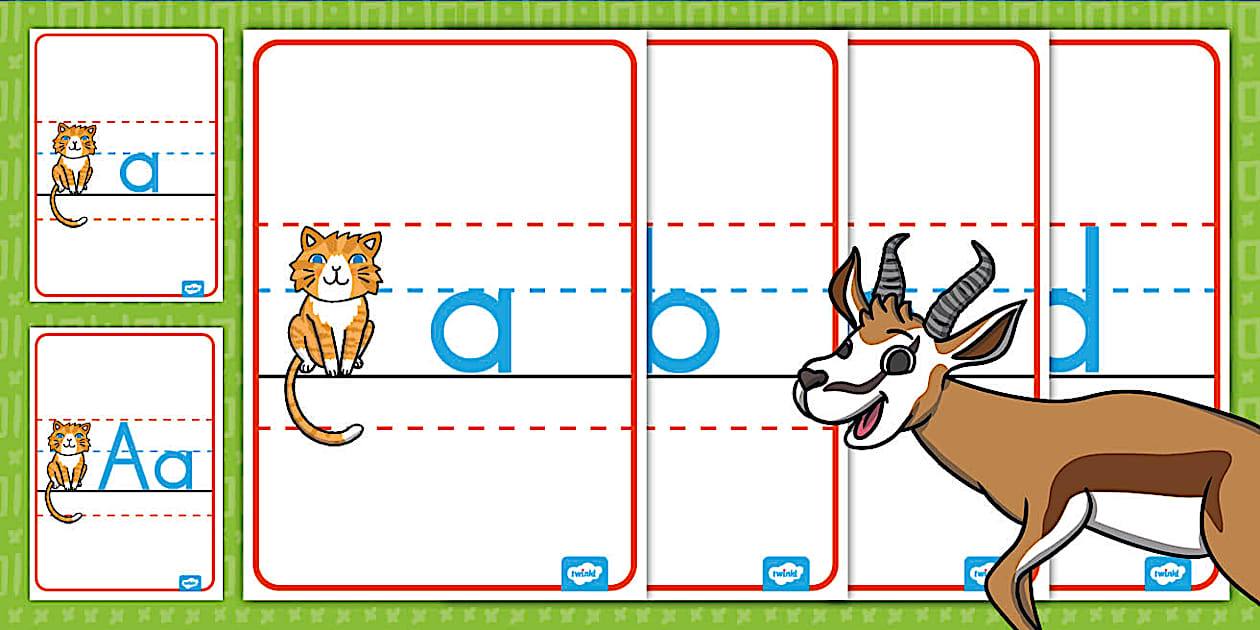 Grade 1 Head, Tummy, Tail Handwriting Posters (teacher made)