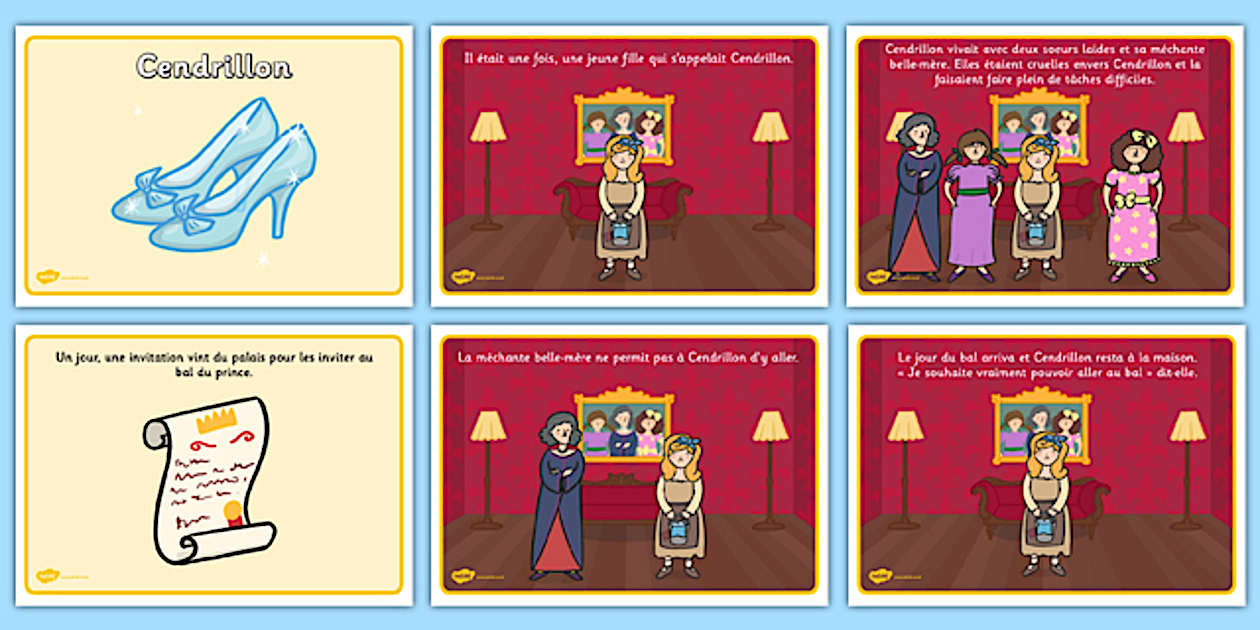 Histoire de Cendrillon (teacher made) - Twinkl