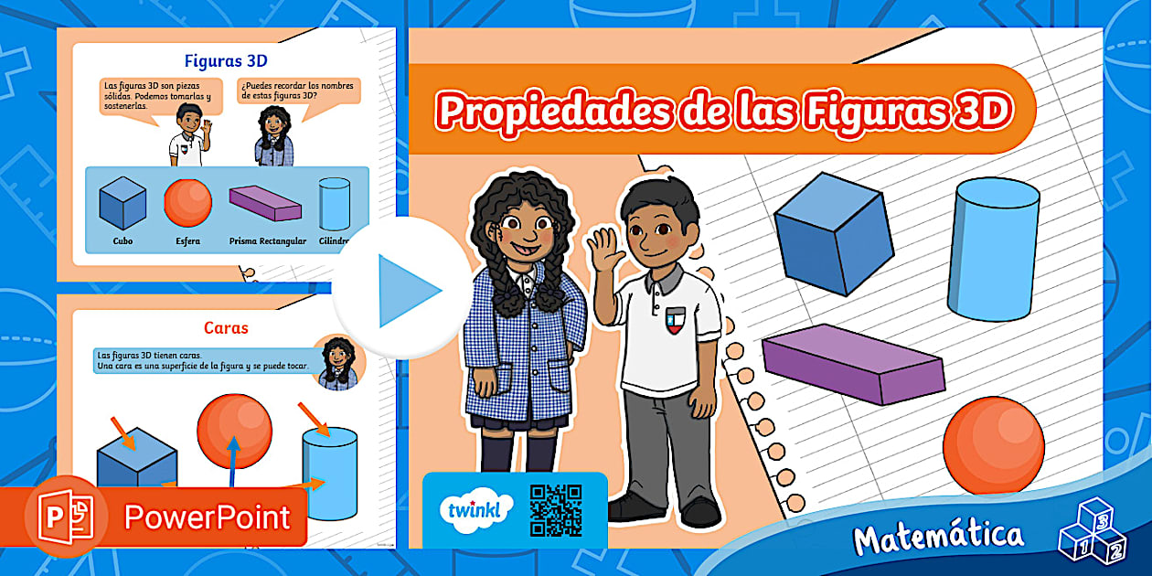 PowerPoint | figuras 3D | cuerpos geométricos | matemática