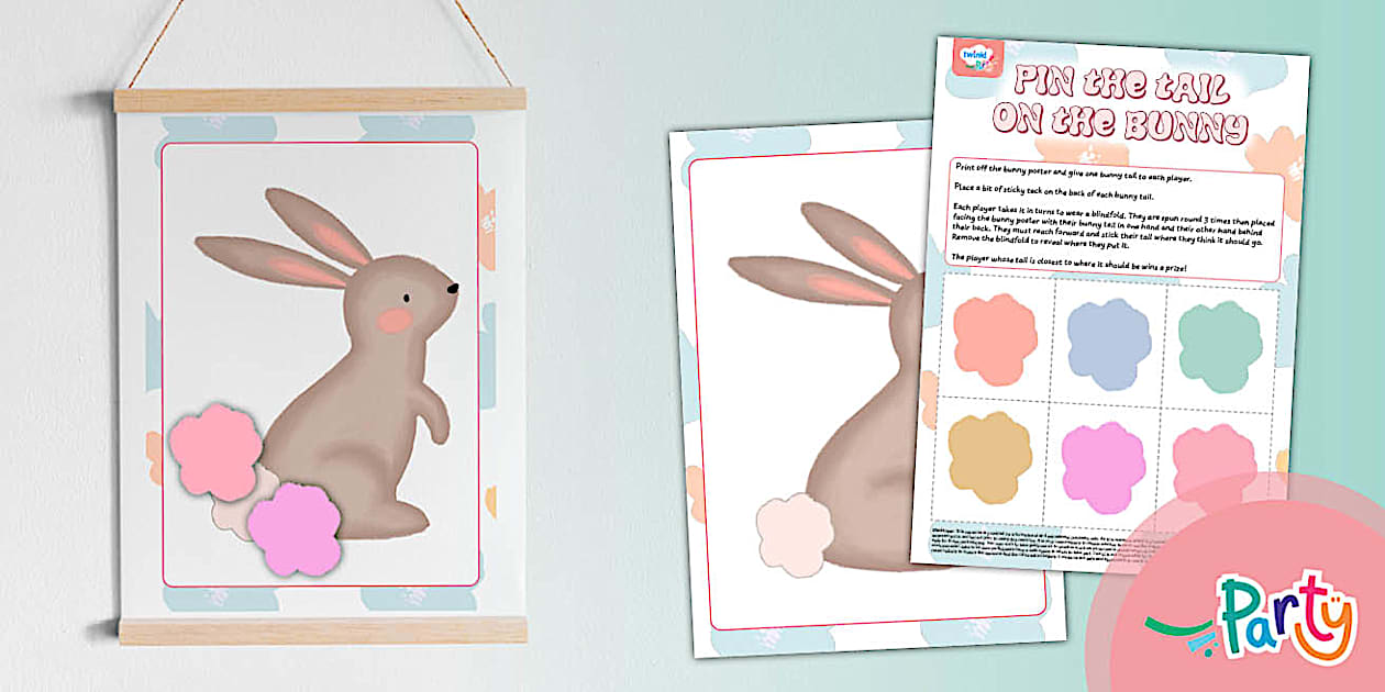 Pin the Tail on the Bunny | Twinkl Party (teacher made)