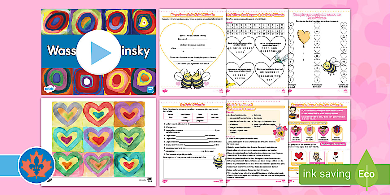 Valentine's Day Primary Celebration Pack French
