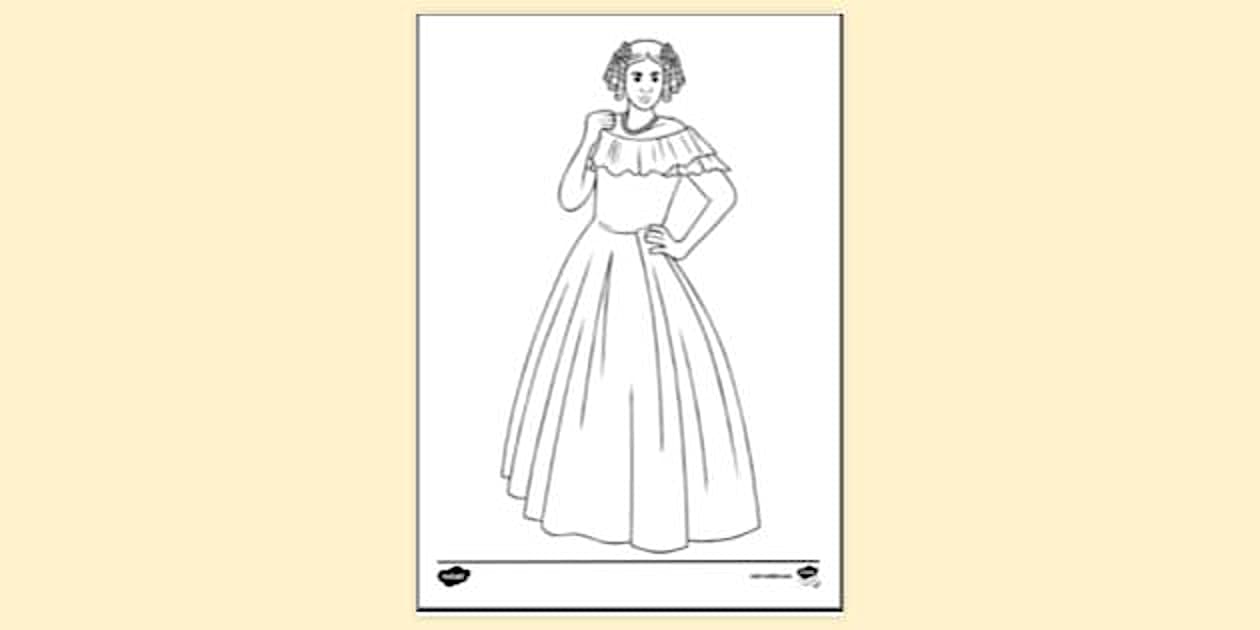 Blanche Ingram Colouring Sheet | Colouring Sheets