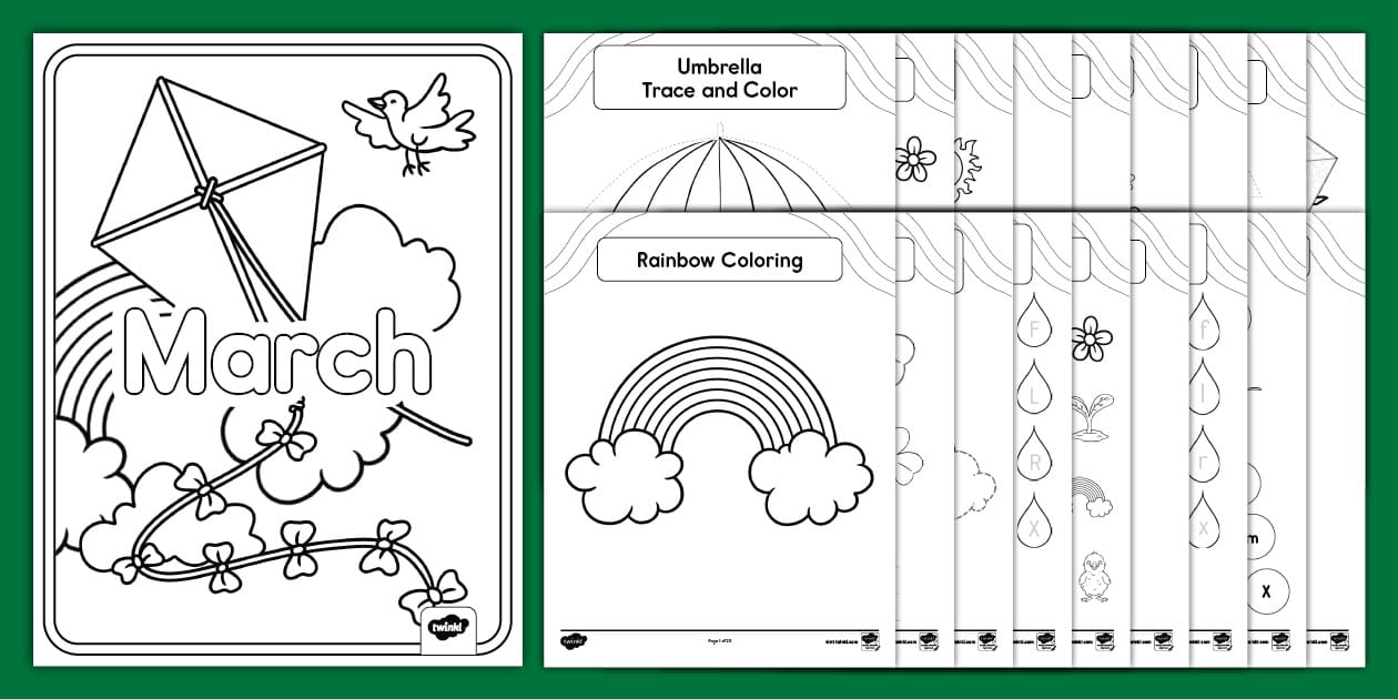 March Toddler Busy Book (teacher made) - Twinkl