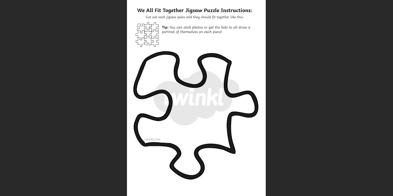 simple jigsaw template