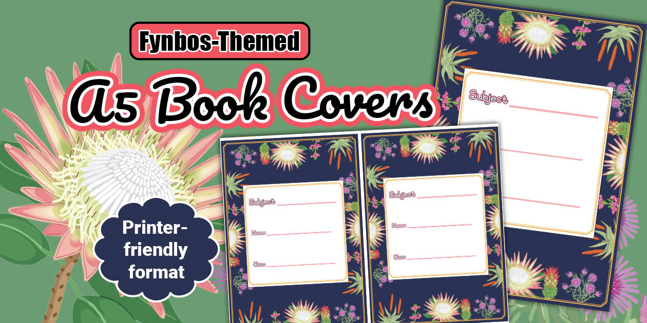 Foundation Phase - Fynbos-Themed A5 Book Covers (CAPS Aligned)