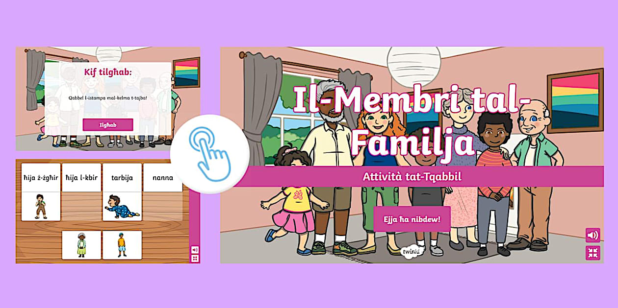Logħba Interattiva l Il-Familja: Attività tat-Tqabbil