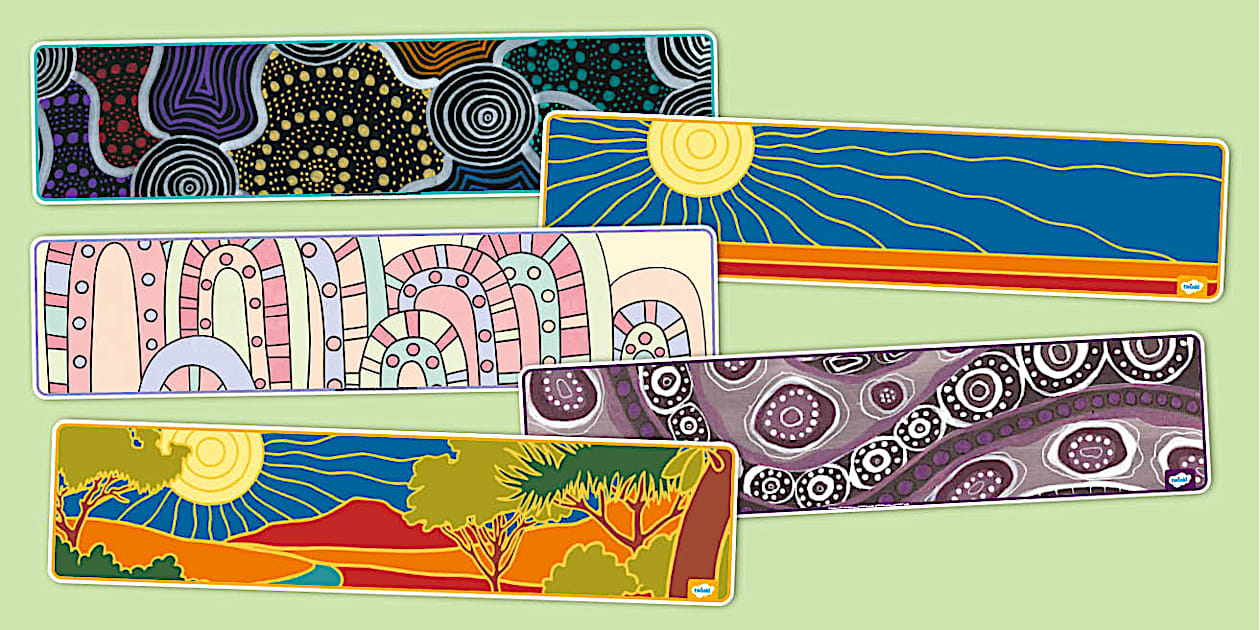 Aboriginal Small World Backgrounds (teacher made) - Twinkl