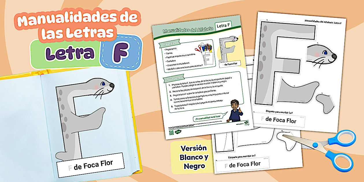 Manualidad | Letra | F | Mayúscula