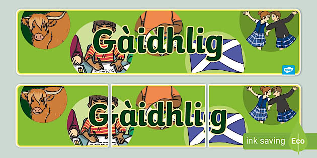 Gàidhlig (Gaelic) CfE Display Banner - Gaelic Resource