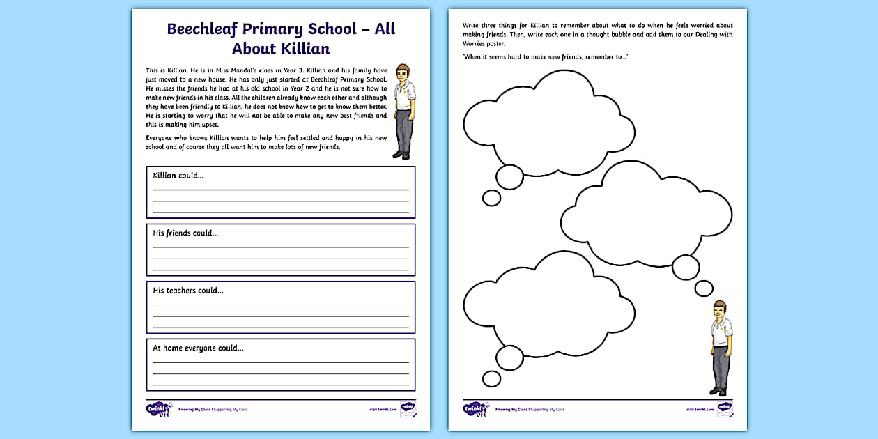 LKS2 Beechleaf Activities: Making Friends Worksheet - Twinkl