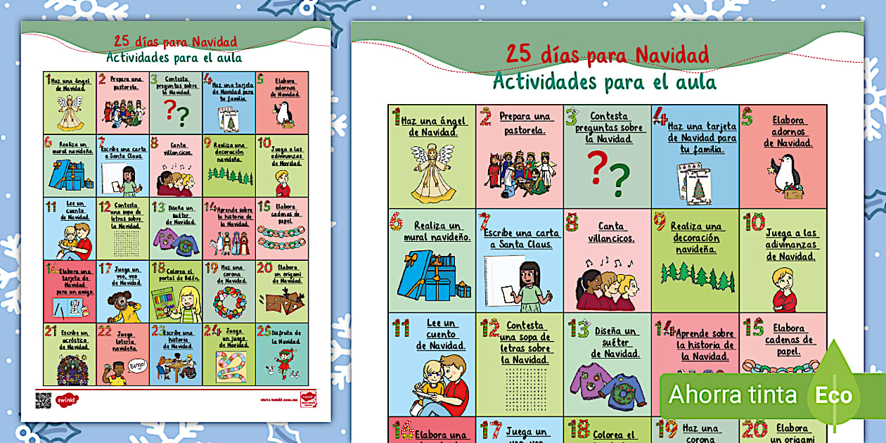 Actividades para Navidad - 25 ideas - Twinkl