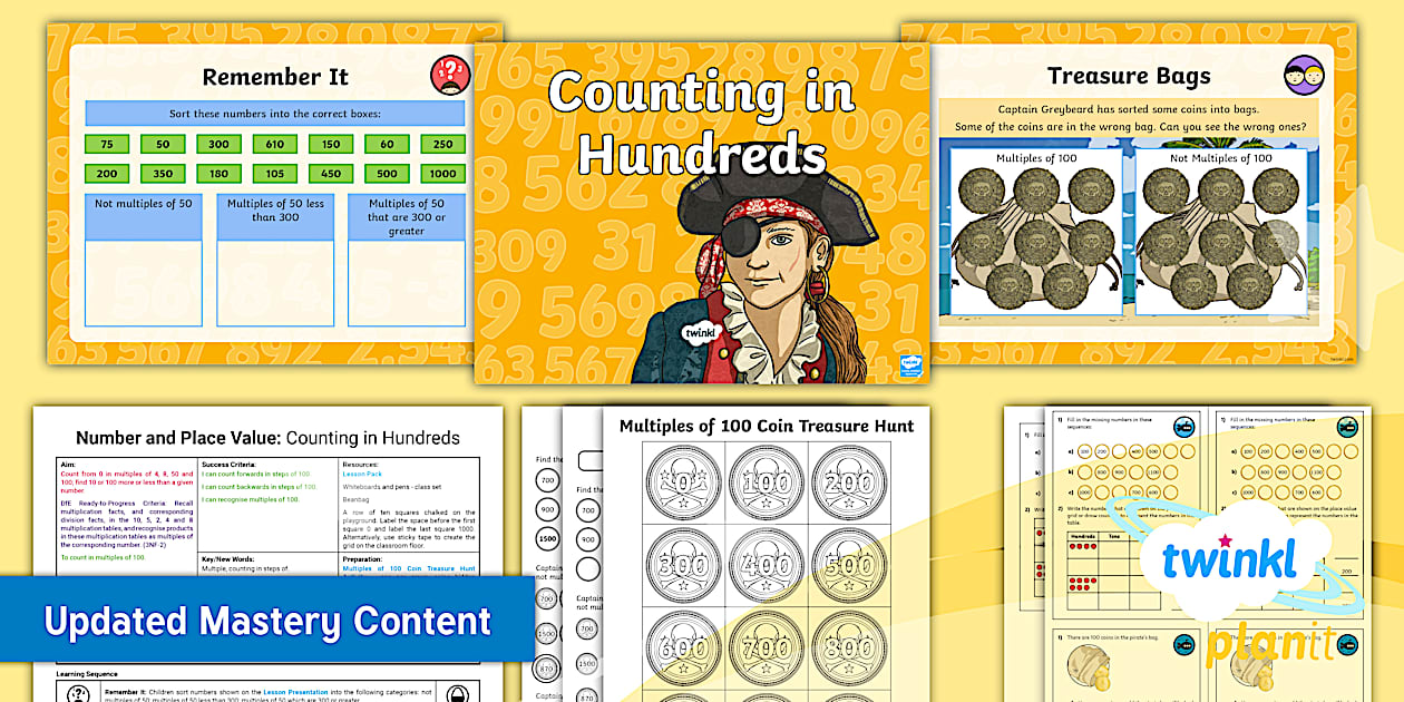Counting in multiples of 100 maths lesson | Year 3 Maths