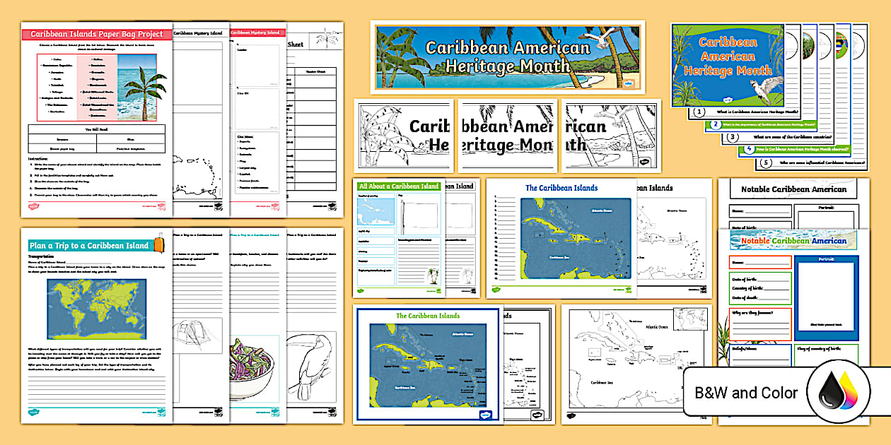 Caribbean American Heritage Month Activity Pack