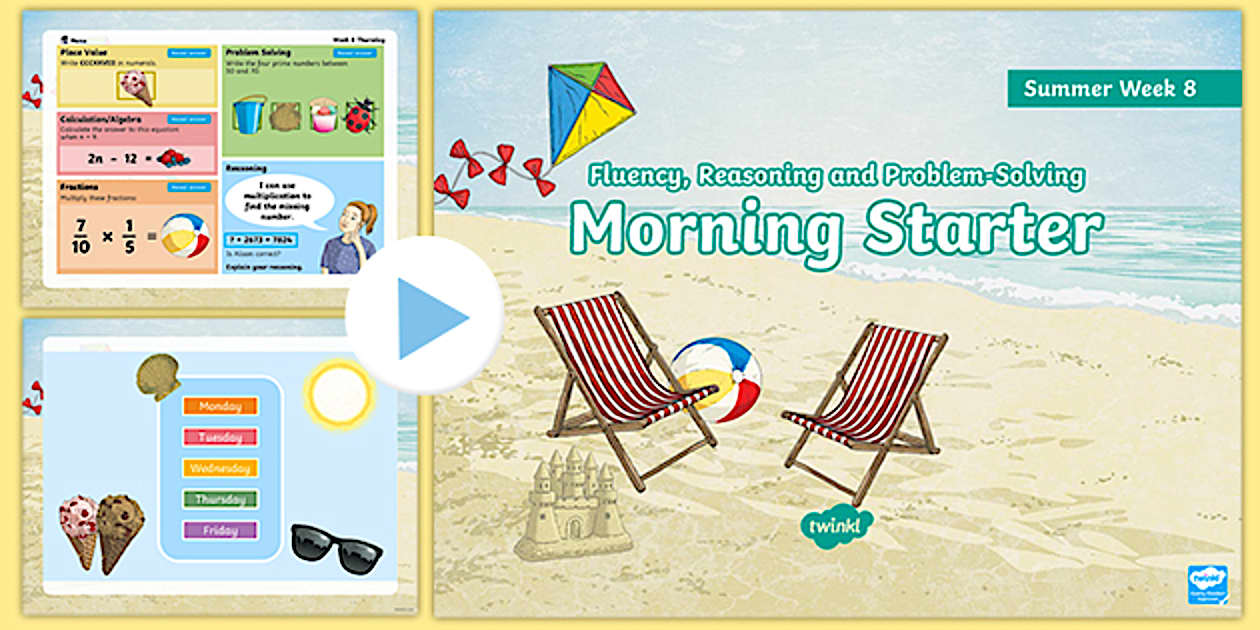Year 6 Maths Summer Morning Starter PowerPoint 8 - Twinkl