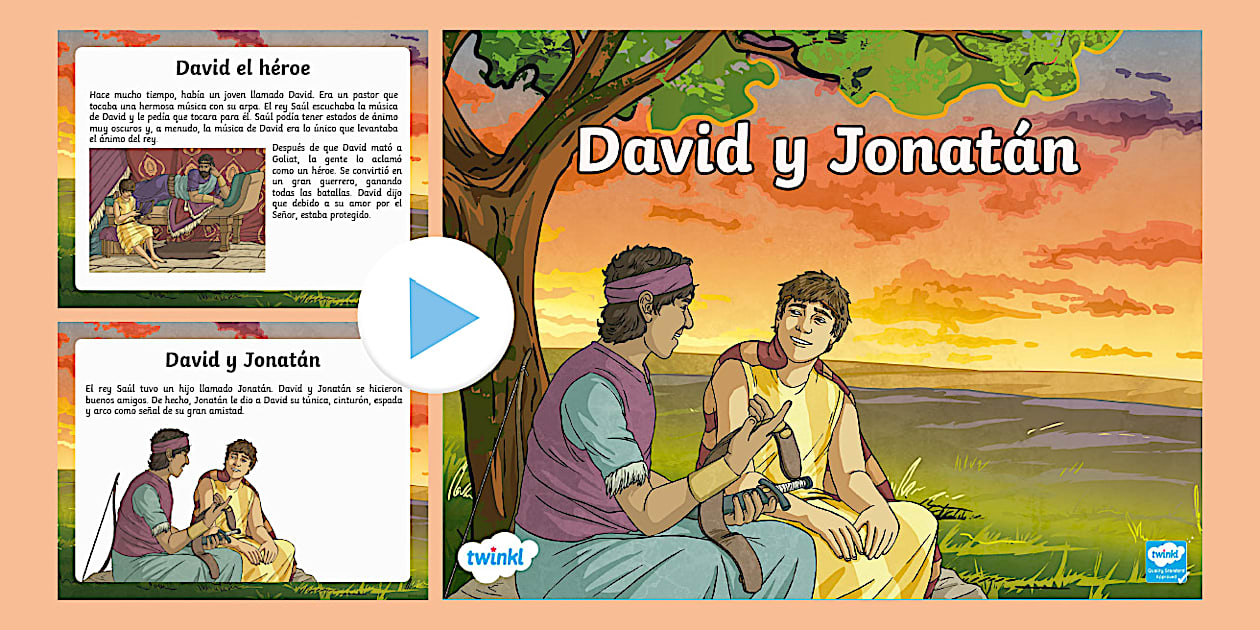 PowerPoint: David y Jonatán | Materiales Educativos Twinkl