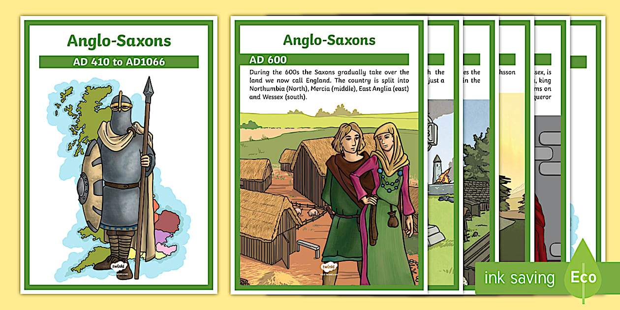 Anglo Saxons Timeline Posters - British History Resource