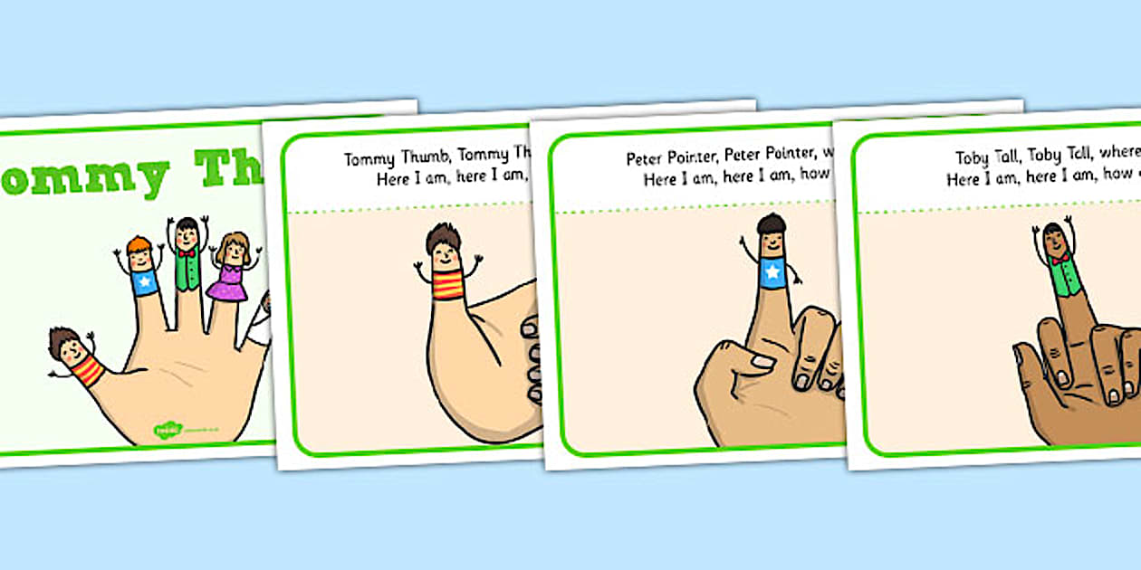 Cursive Tommy Thumb Story Sequencing (teacher made) - Twinkl