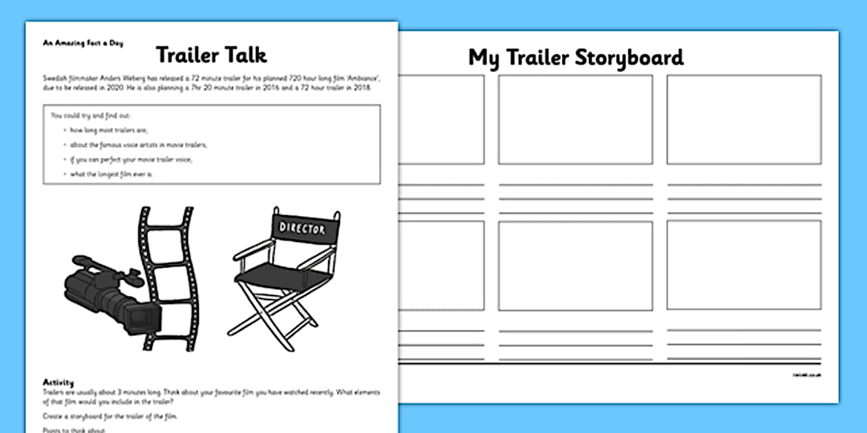 Anders Weberg Longest Film Trailer Amazing Fact Worksheet / Worksheet Anders Weberg Longest Film Trailer Amazing Fact Worksheet / Worksheet
