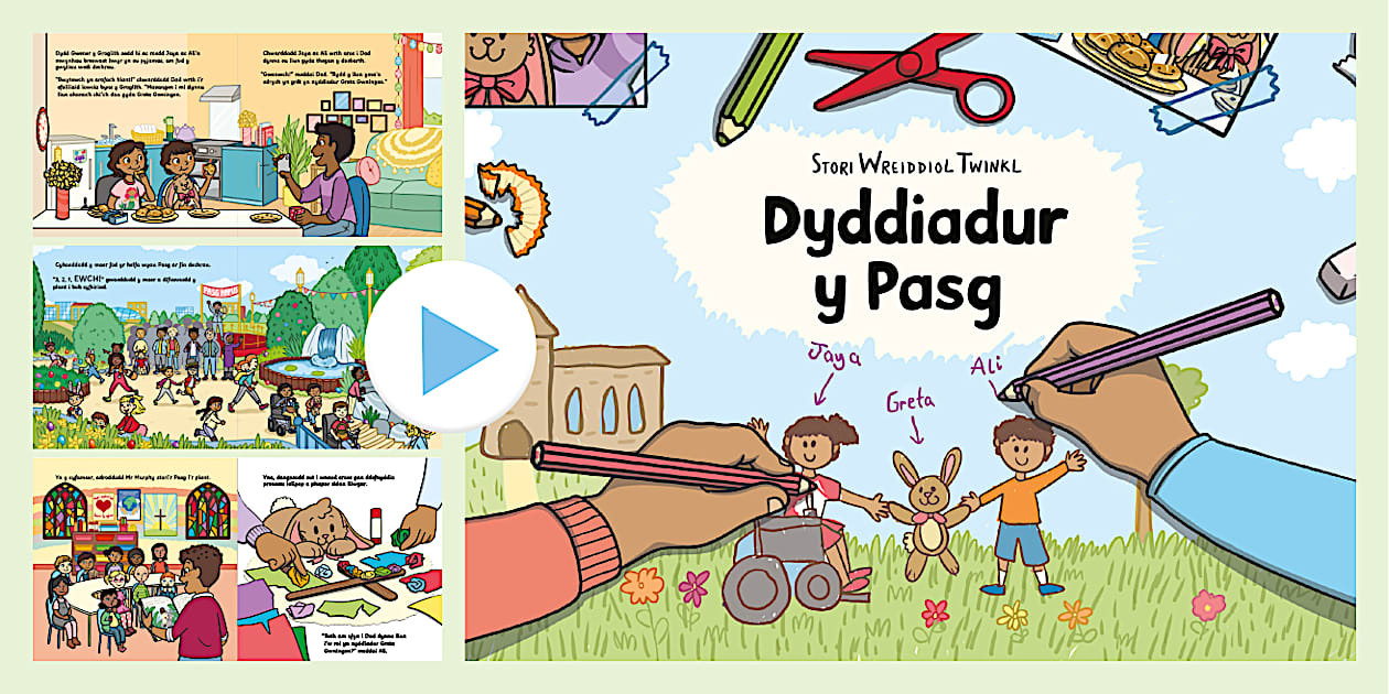 Pwerbwynt Stori Dyddiadur y Pasg (l'enseignant a fait)