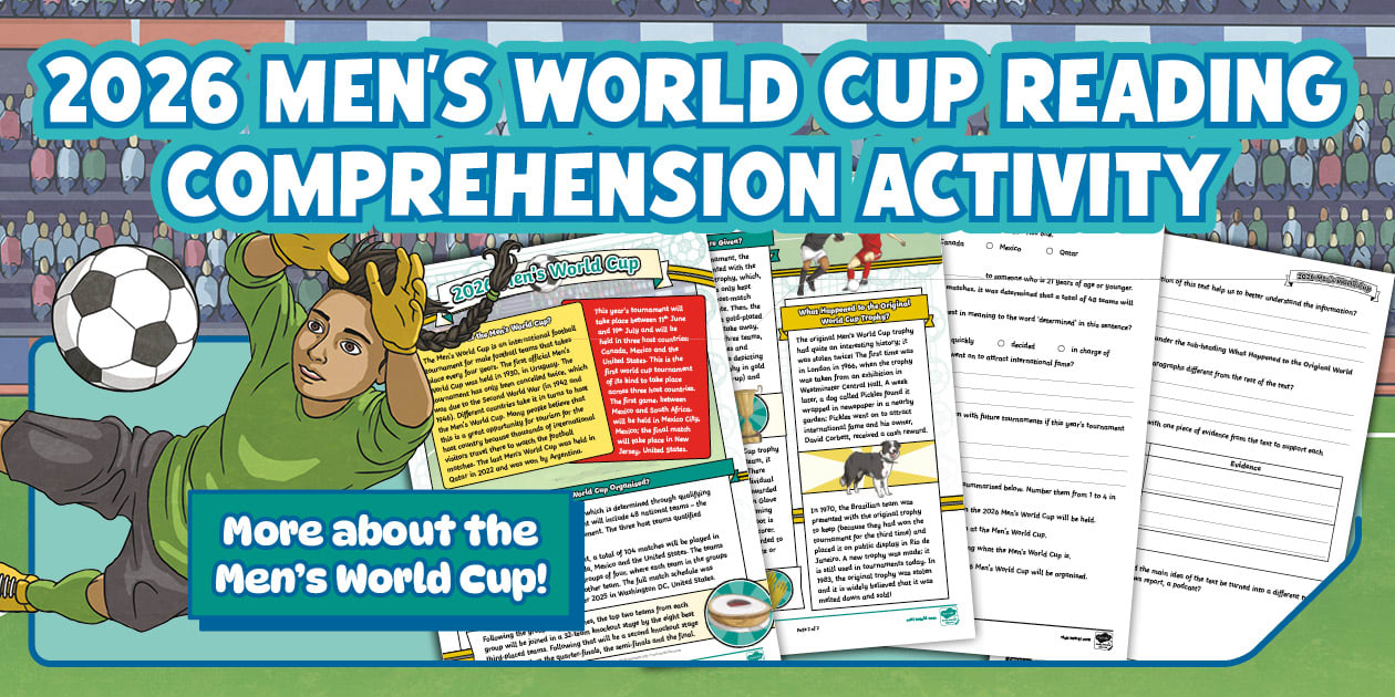 UKS2 | 2026 World Cup - Sports Reading Comprehension For KS2