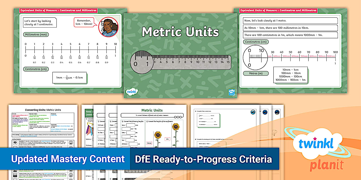 👉 PlanIt Maths Year 5 Converting Units Lesson Pack 3: Metric Units