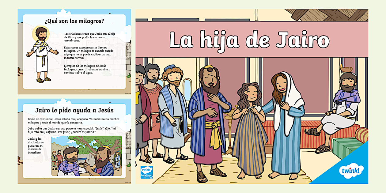 PowerPoint: La hija de Jairo | Educación Religiosa Twinkl
