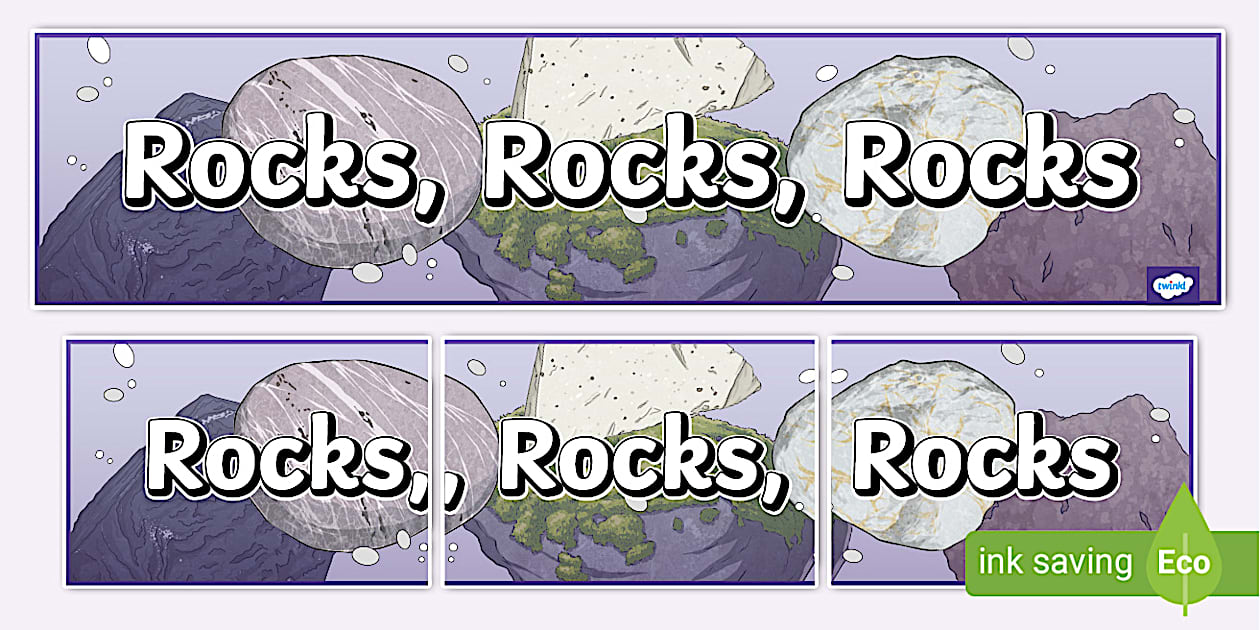STEM IU Yr 3 Rocks, Rocks, Rocks Display Banner - Twinkl