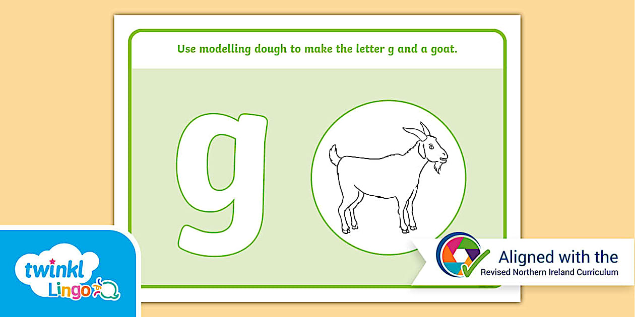 ‘g’ Dough Mat (teacher made) - Twinkl