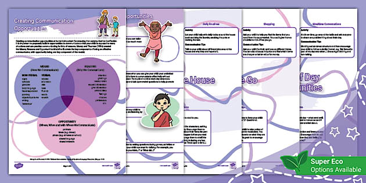 A Parent Guide to Creating Communication Opportunities