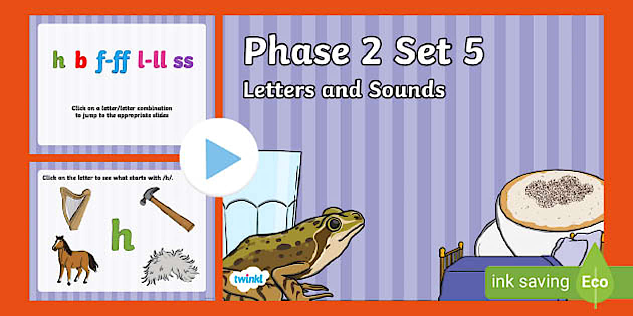 Phase 2 Set 5 PowerPoint Letters and Sounds (Teacher-Made)