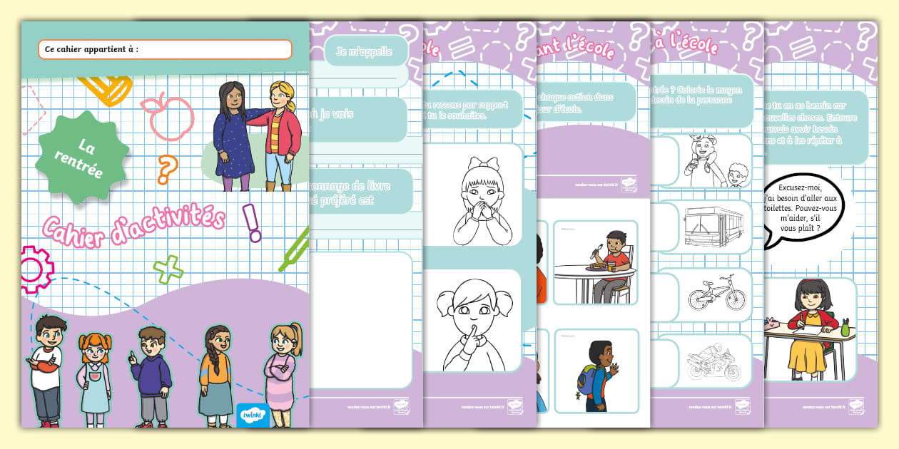 * NEW * Cahier d'activités de la rentrée GS-CP