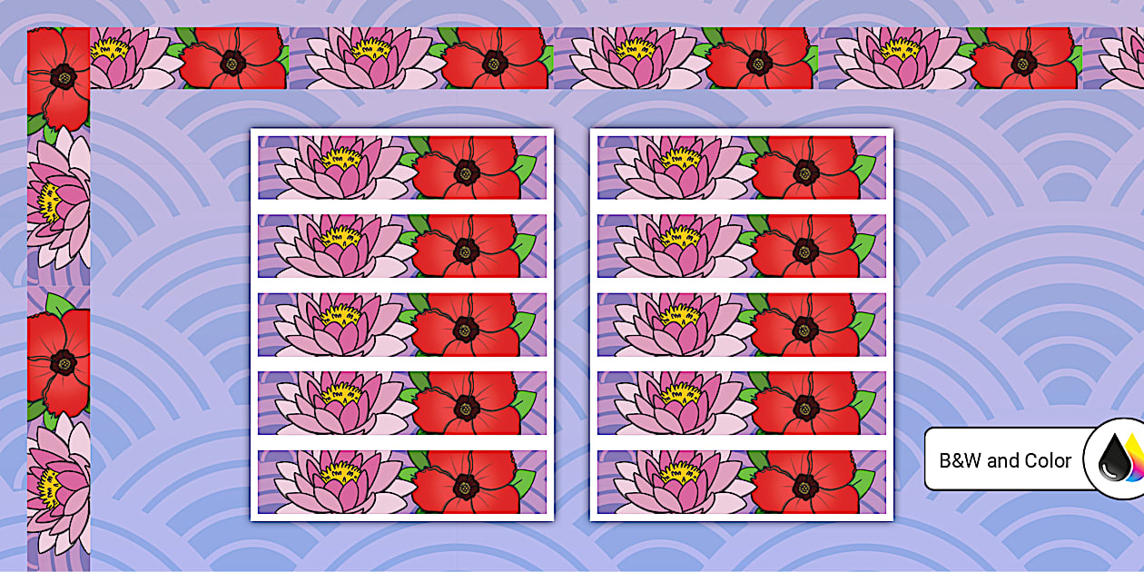 Asian Pacific American Heritage Month Decorative Borders