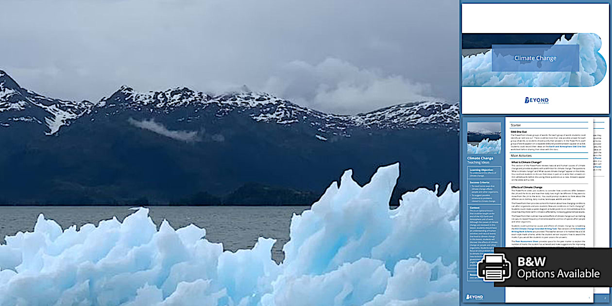 KS3 Earth & Atmosphere Lesson 8: Climate Change Lesson Pack