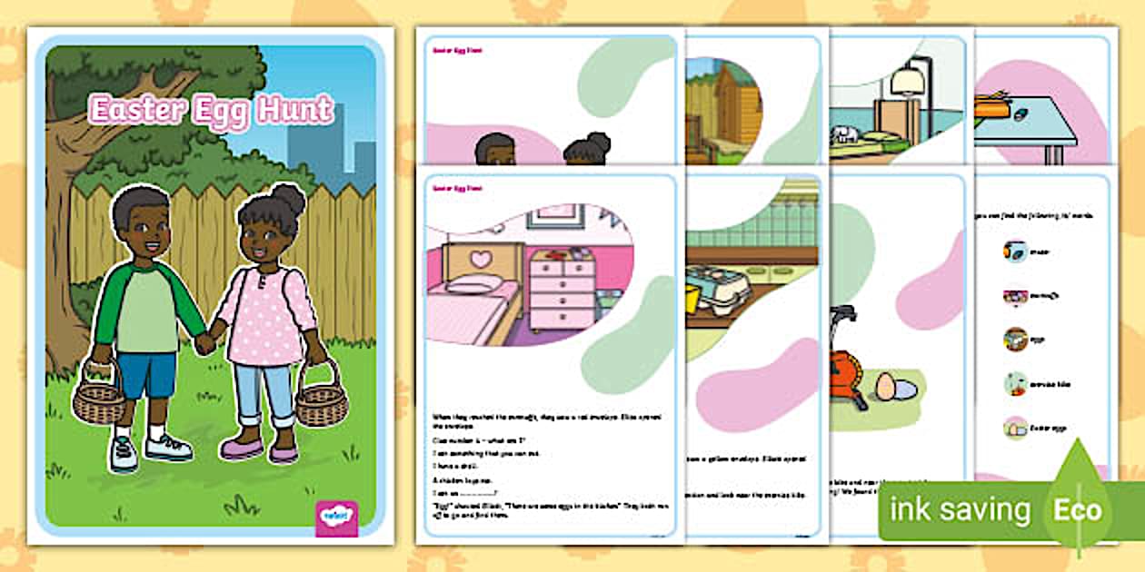 Initial e Story - The Easter Egg Hunt | Twinkl - Twinkl