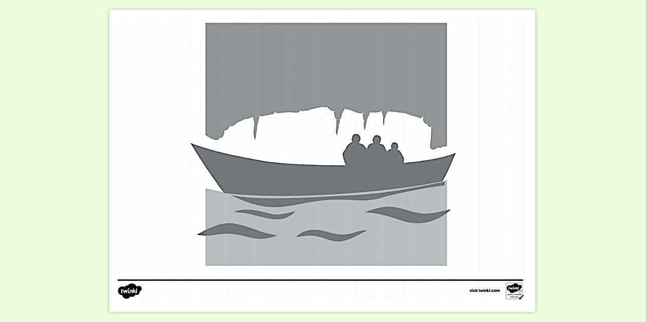 Boat Silhouette Logo Colouring Sheet | Colouring Sheets