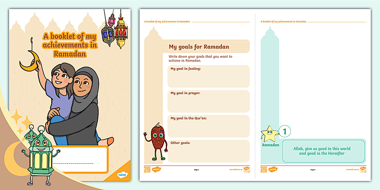 My Ramadan Achievements Booklet (Teacher-Made) - Twinkl