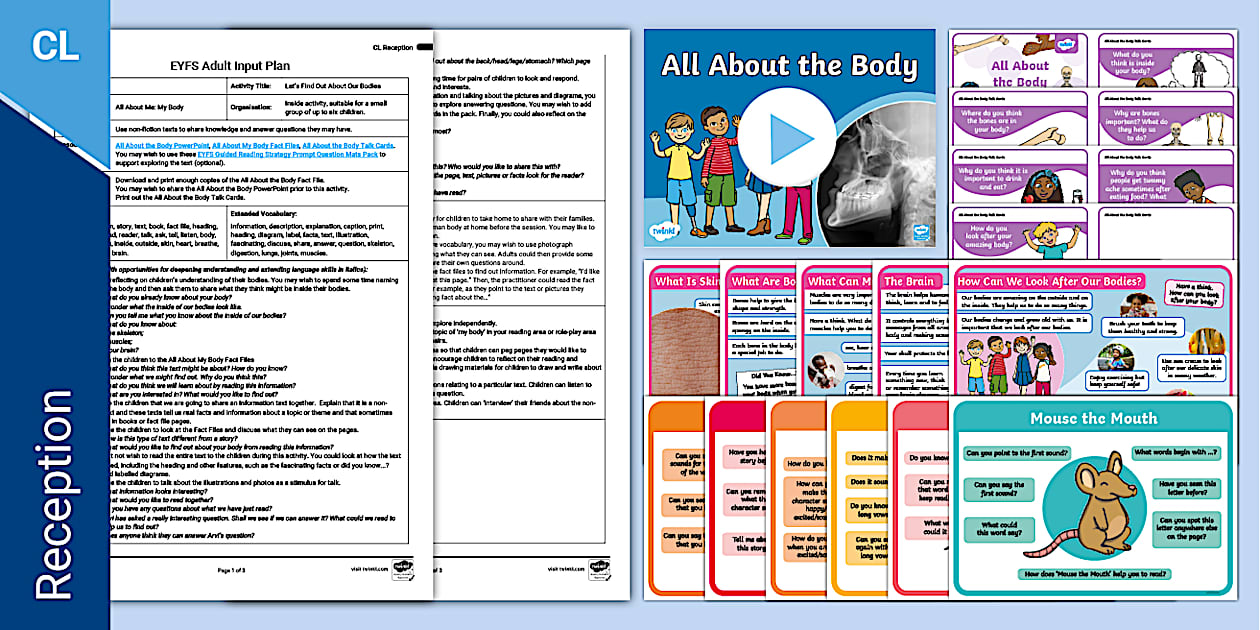 EYFS Let's Find Out About Our Bodies Plan and Pack | Twinkl
