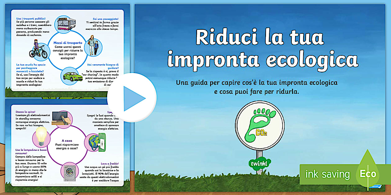 PowerPoint sull'Impronta Ecologica | Giornata della Terra