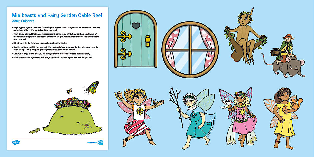 Minibeasts & Fairy Garden EYFS Cable Reel Ideas for Nursery