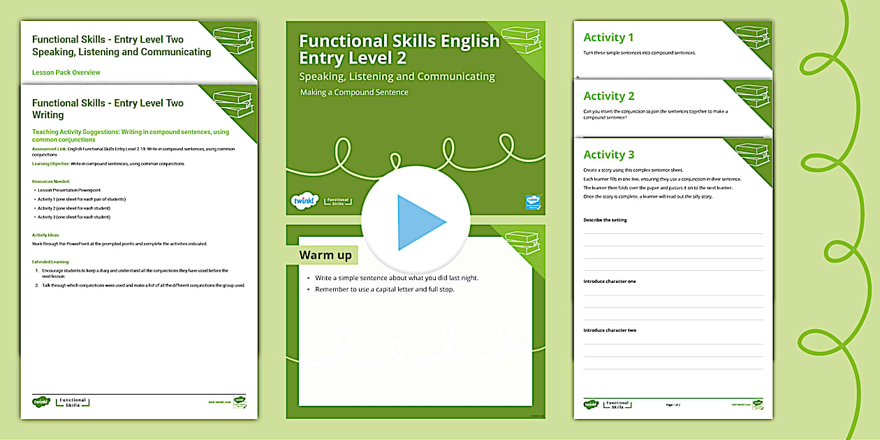 English Functional Skills EL2:19 (teacher made) - Twinkl