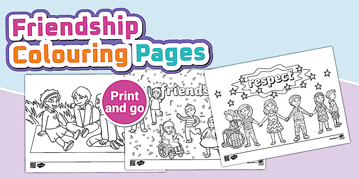 * NEW * Foundation Phase Life Skills - Friendship - Colouring Pages (CAPS