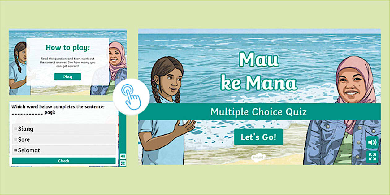 Mau ke Mana Multiple Choice Quiz - Twinkl