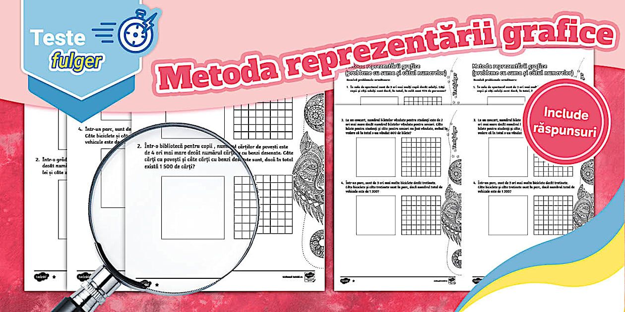 Metoda reprezentării grafice – Test fulger (suma și câtul)