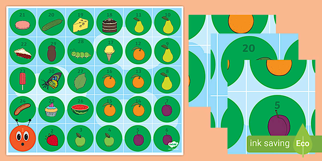 Bee Bot Mat to Support Teaching on the Very Hungry Caterpillar