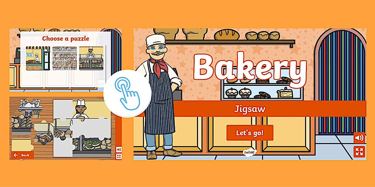 Bakery Interactive Jigsaw (teacher made) - Twinkl