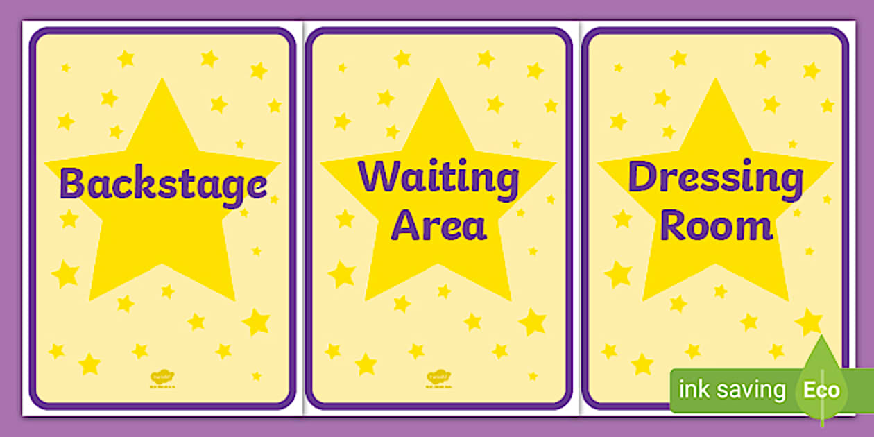 Talent Show Audition Role Play Signs (teacher made) - Twinkl