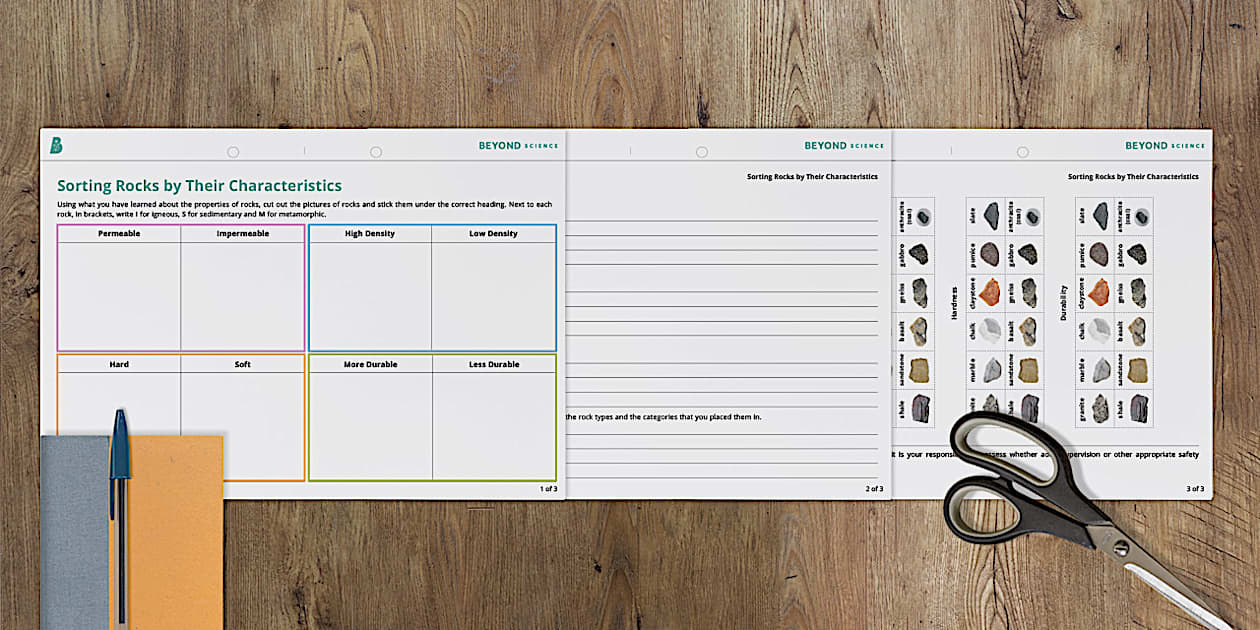 Sorting Rocks by Their Characteristics (Teacher-Made)