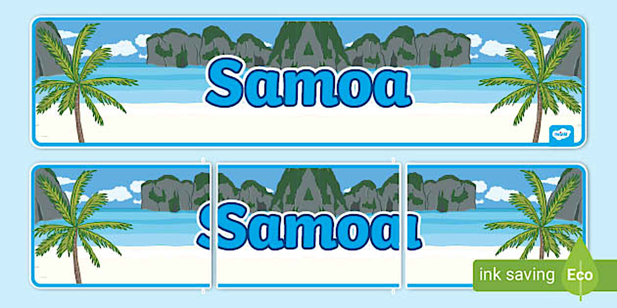 Samoa Display Banner (teacher made) - Twinkl