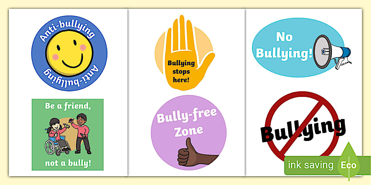 Anti-Bullying Icons Display Cut-Outs (Teacher-Made) - Twinkl